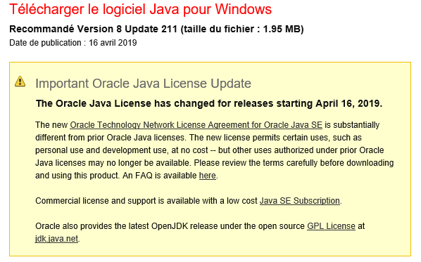 Nouvelles Règles d'Utilisation JAVA ⋆ 2ACDI